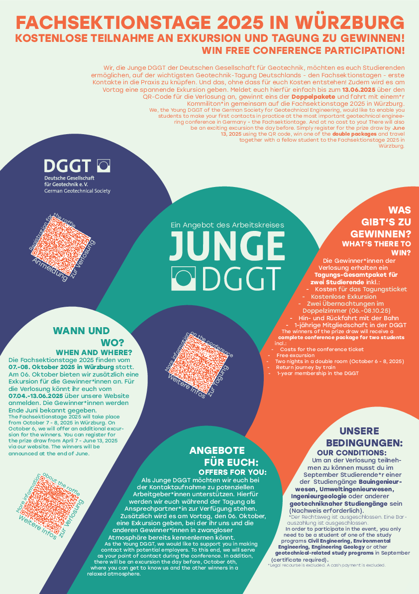Verlosung − Teilnahme an Exkursion und Tagung der DGGT